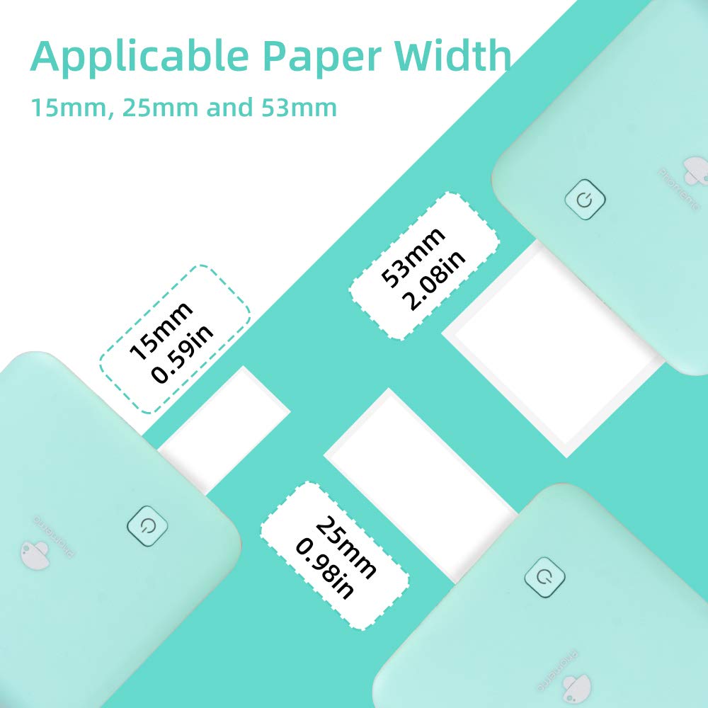 Phomemo M02 Pro 300dpi Mini Printer, Bluetooth Thermal Printer Inkless