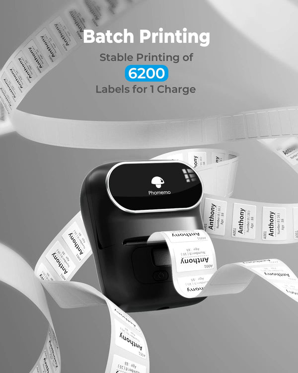 Phomemo M110 Label Printer - Bluetooth No Ink Printer, Mini Portable B