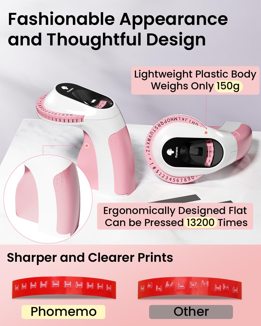 Phomemo E975 Embossing Label Maker with Tape, 3D Vintage Portable Embo